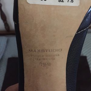 Max Studio | Shoes | Black Leather Shoes | Poshmark